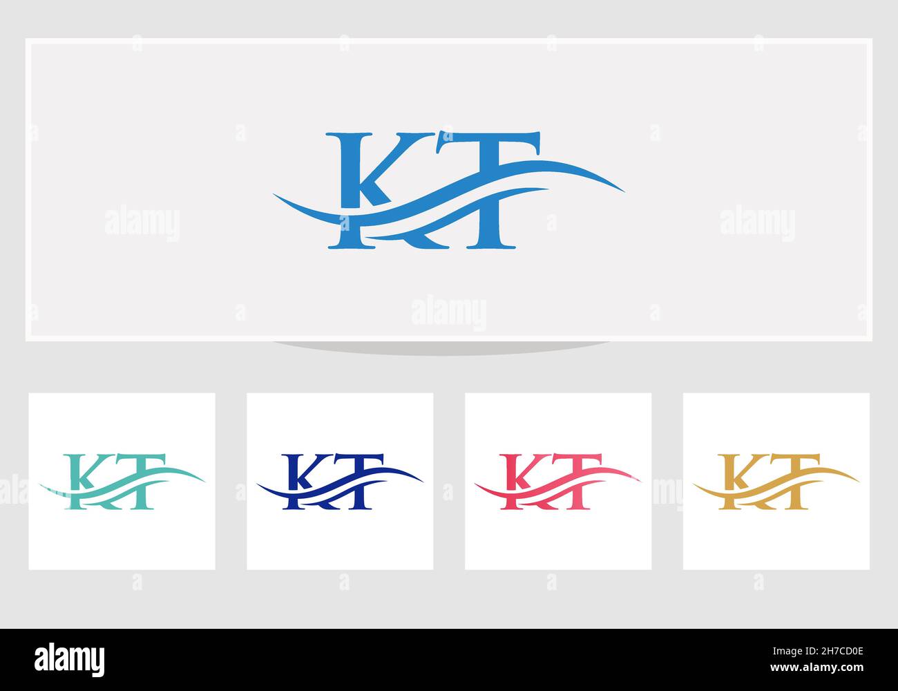 Creative KT letter with luxury concept. Modern KT Logo Design for ...