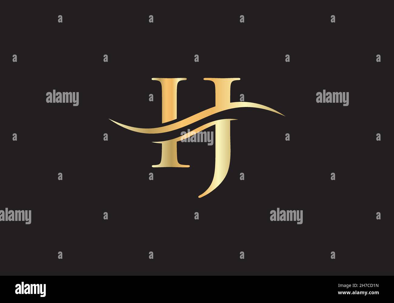 IJ letter logo. Initial IJ letter business logo design vector template ...