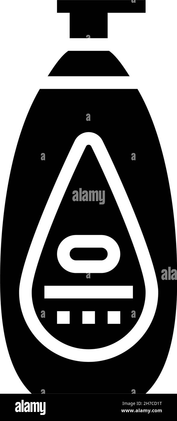 baby lotion cosmetic glyph icon vector illustration Stock Vector Image ...