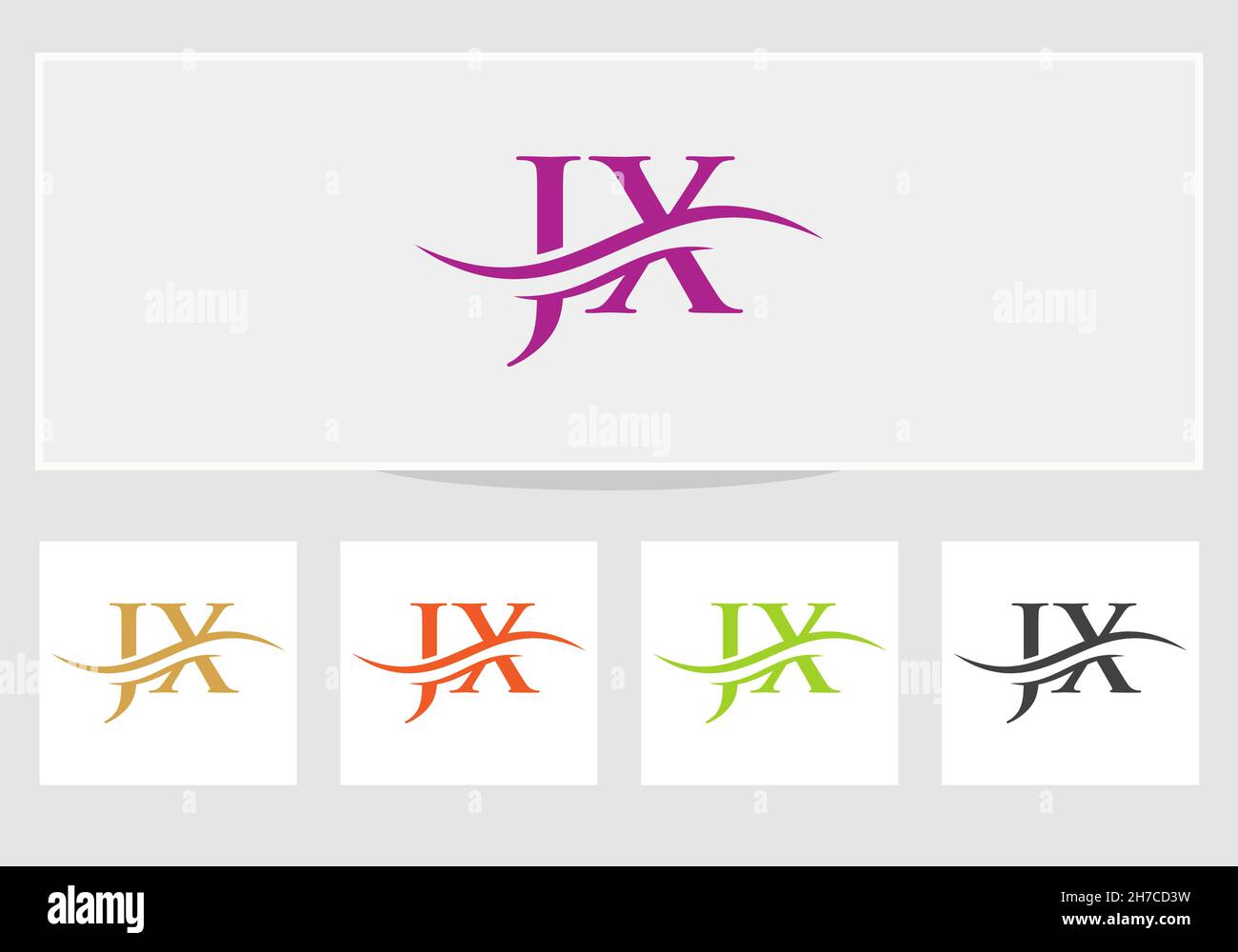 JX logo. Monogram letter JX logo design Vector. JX letter logo design ...