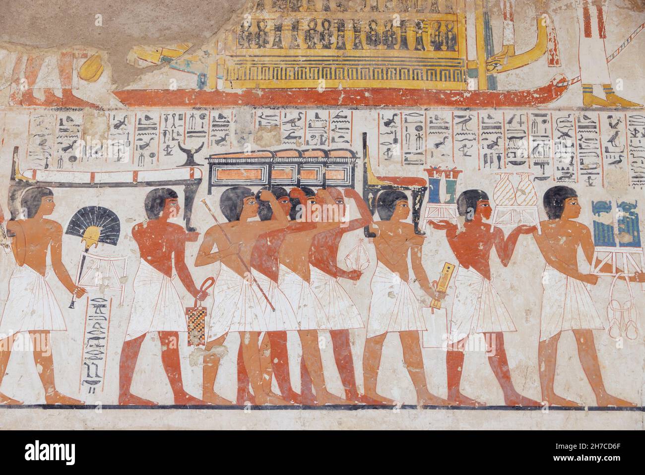 The funeral procession, Tomb of Ramose, tombs of the Nobles, Luxor ...