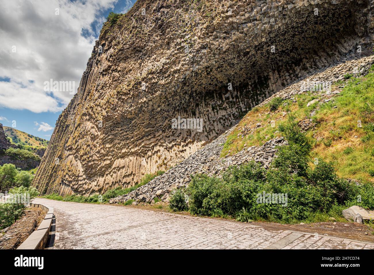 A new car road and a pedestrian path has been laid to an important ...