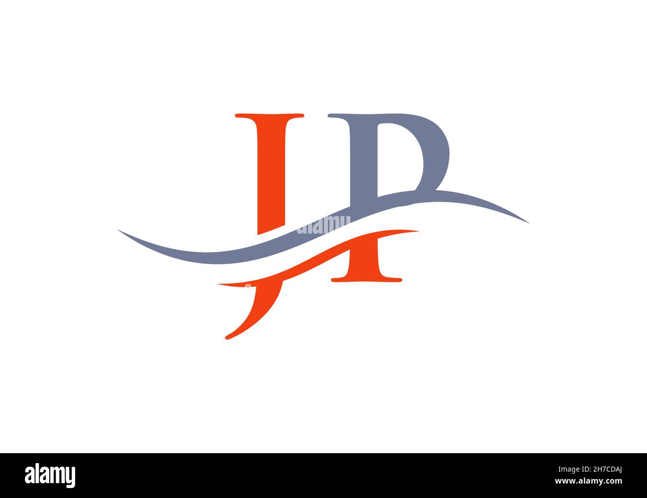 JP Linked Logo for business and company identity. Creative Letter JP ...
