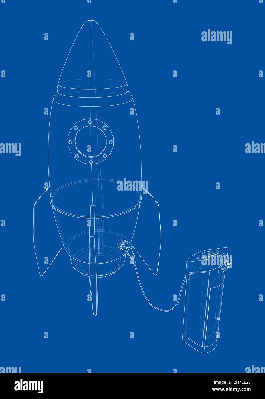 Rocket motor drawing hi-res stock photography and images - Alamy