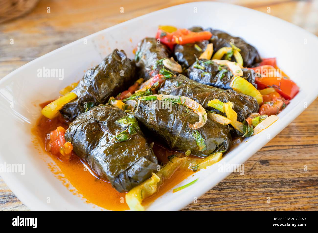 dolma is a large family of traditional dishes of grape leaf snacks ...