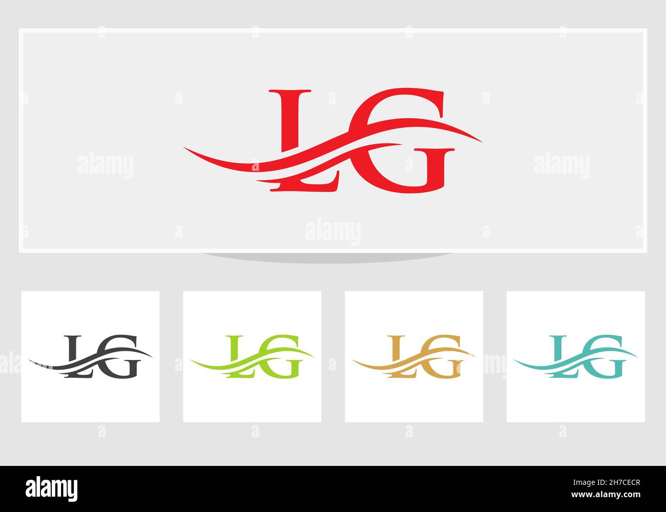 Creative LG letter with luxury concept. Modern LG Logo Design for ...