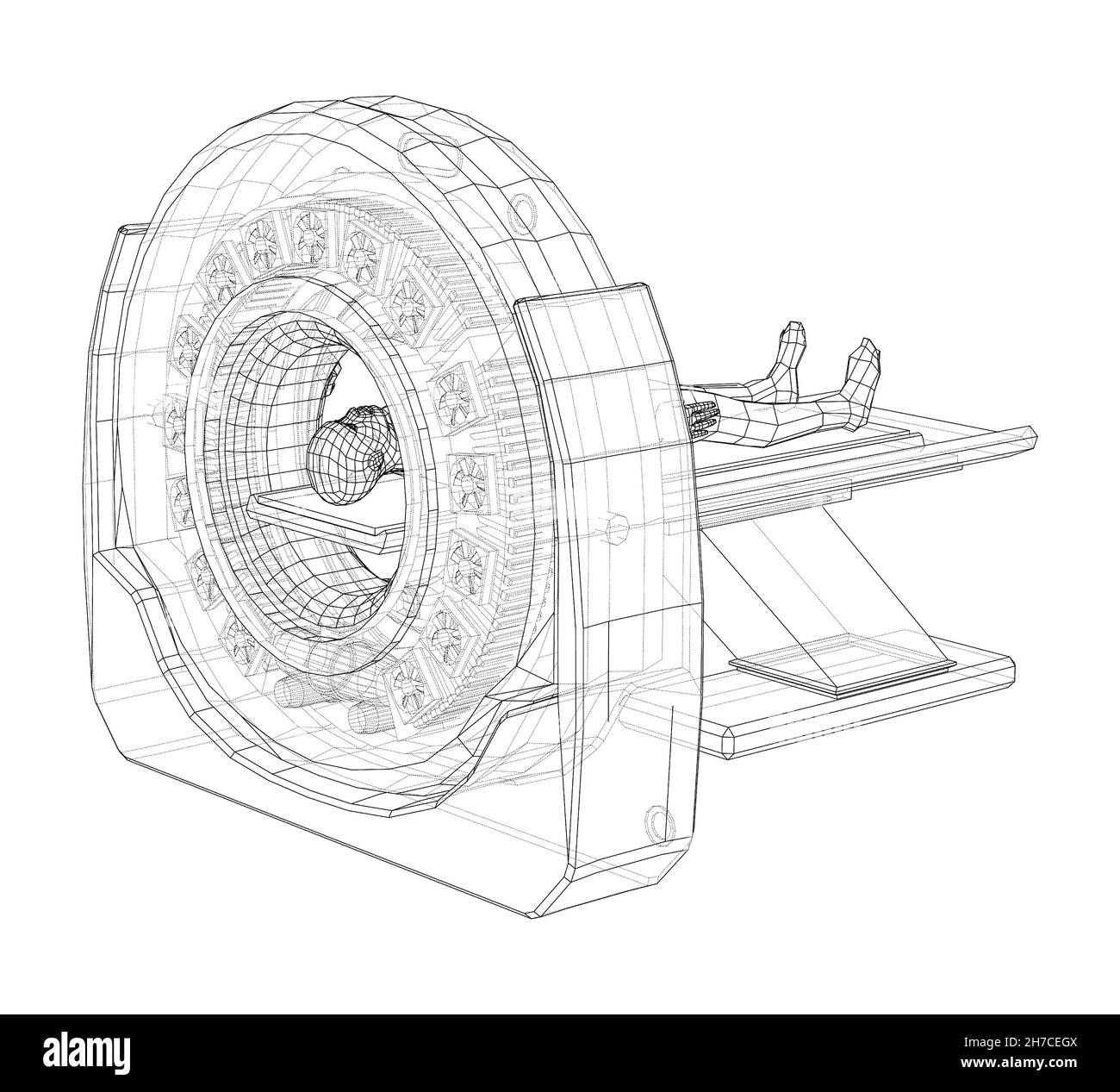 MRI machine scanning patient inside Stock Photo - Alamy