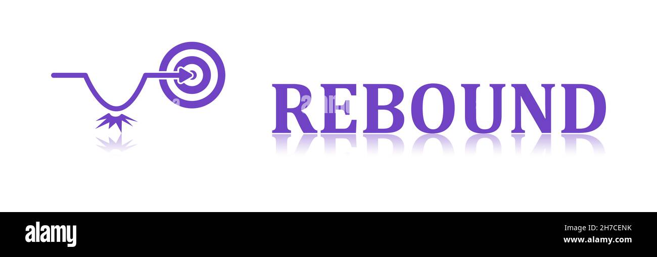 Illustration of a rebound concept Stock Photo - Alamy
