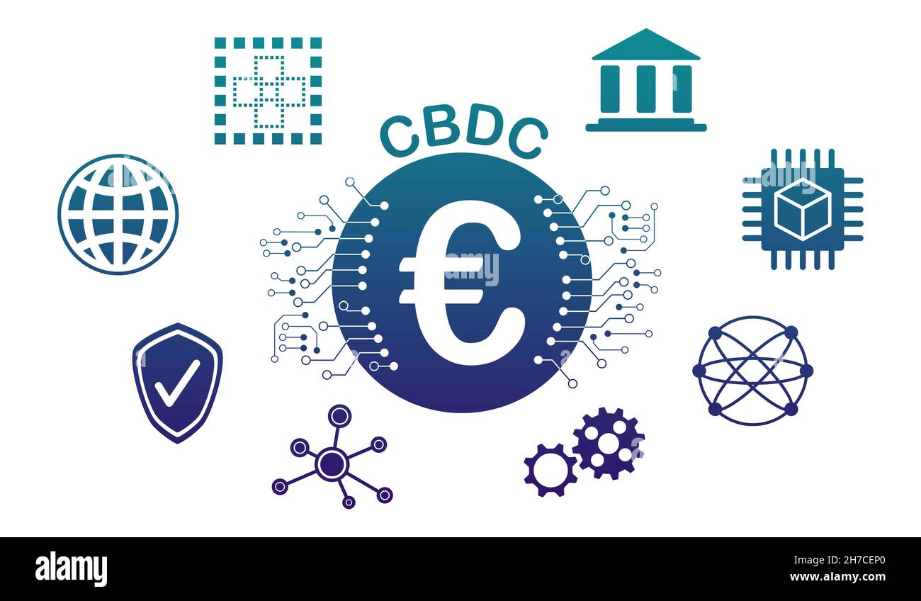 Illustration of a cbdc concept Stock Photo - Alamy