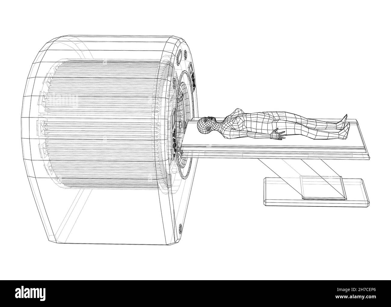 Female Patient Lying on a CT or MRI Scan Stock Photo - Alamy