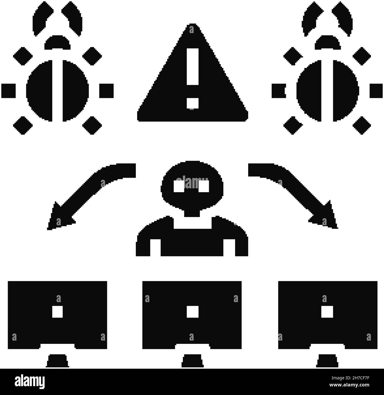 insider threats glyph icon vector illustration Stock Vector Image & Art ...