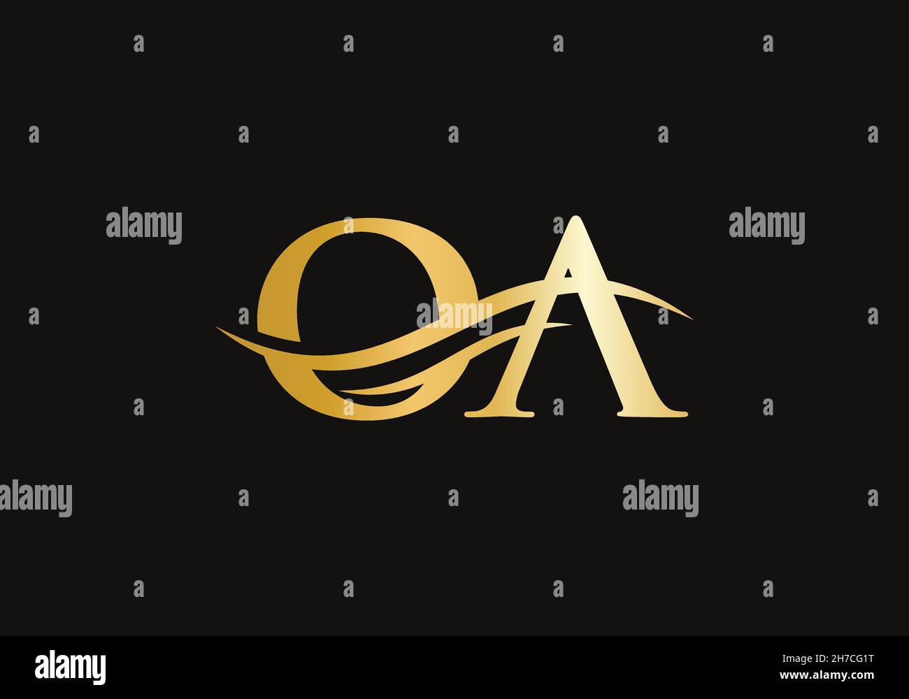 Oa logo design hi-res stock photography and images - Alamy
