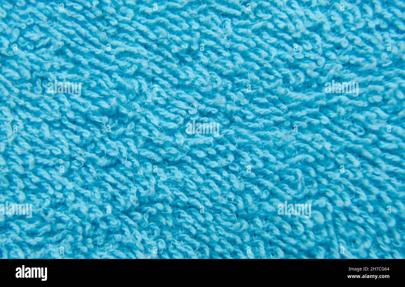 Blue fluffy cloth texture, macro view abstract background Stock Photo ...