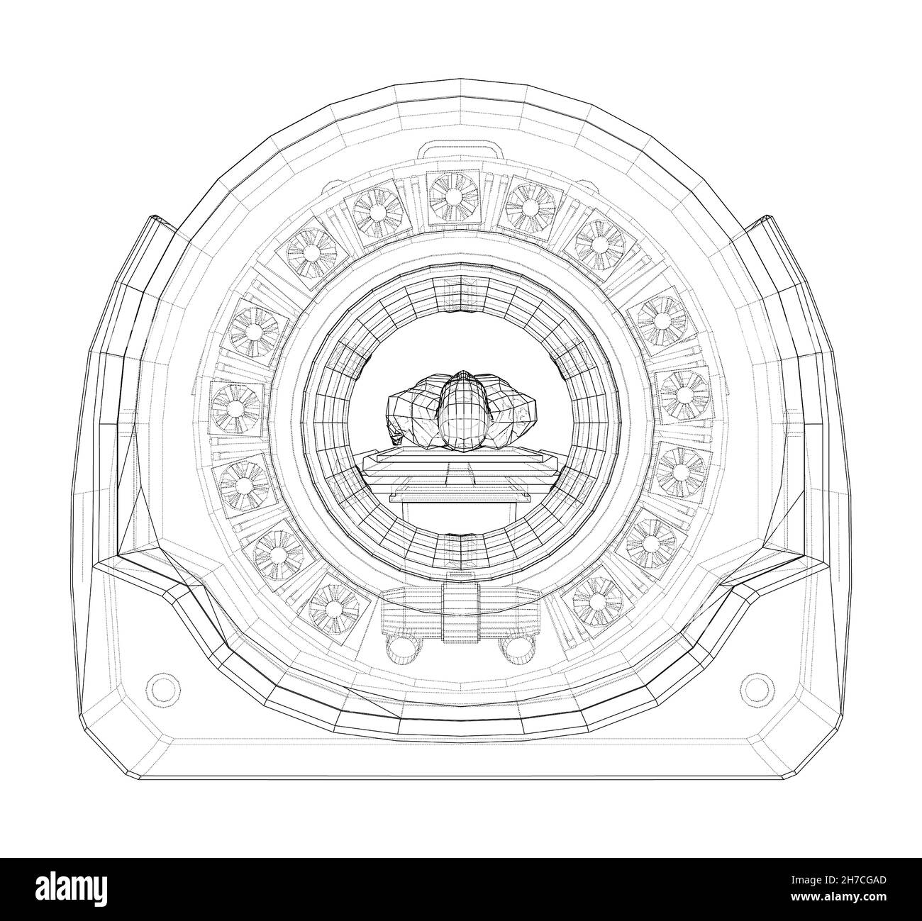 MRI machine scanning patient inside Stock Photo - Alamy