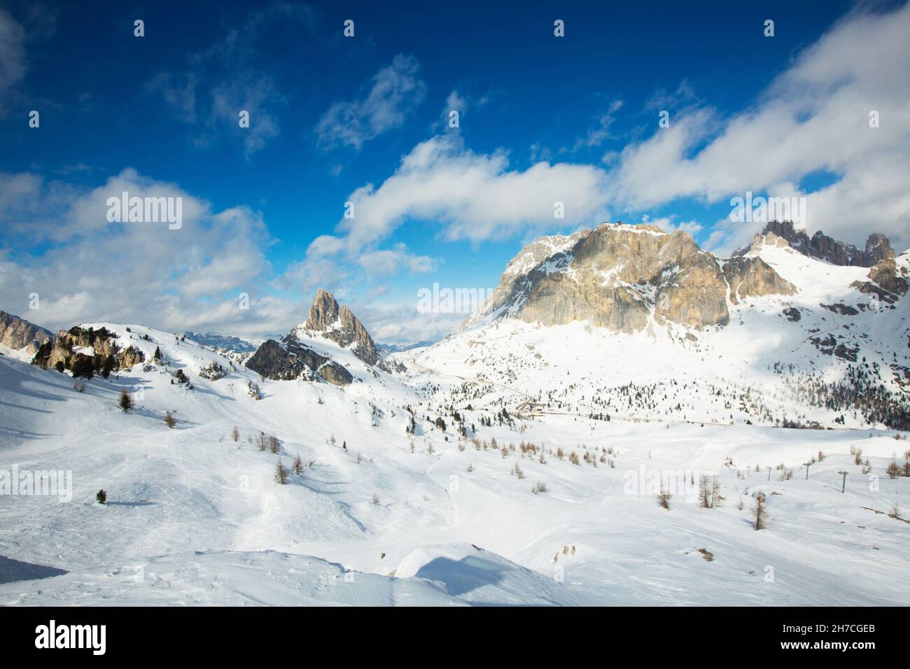 Dolomites Dolomiti Italy in wintertime beautiful alps winter mountains ...