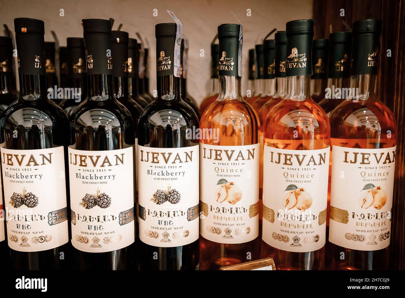 21 May 2021, Ijevan, Armenia: The assortment of various semi-sweet ...