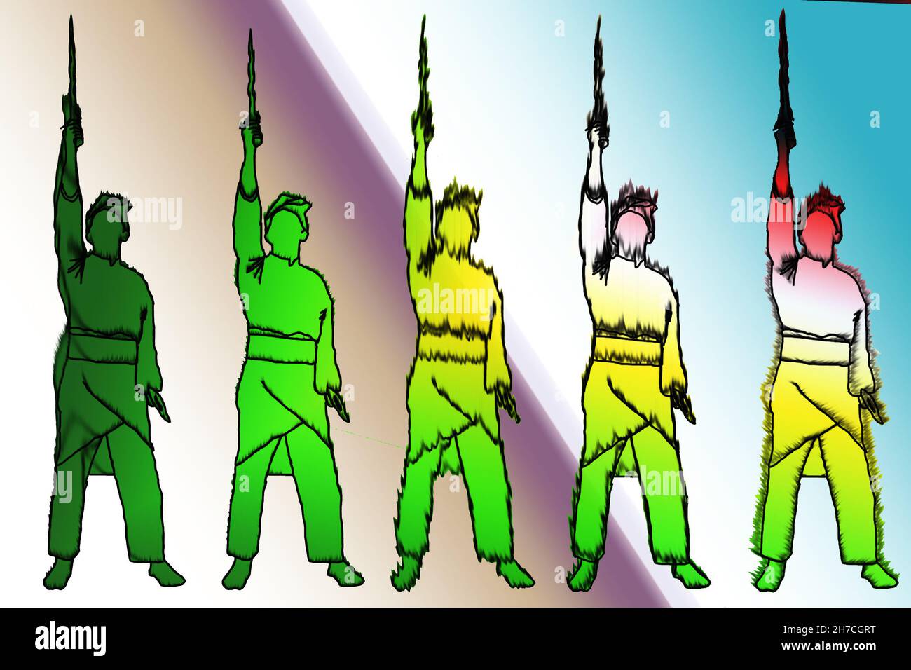 peninsular martial art - malay silat Stock Photo - Alamy