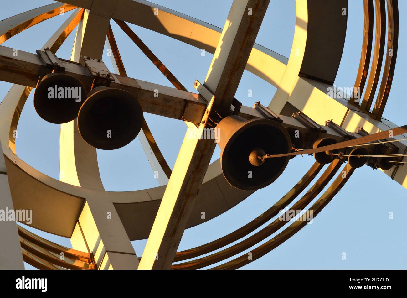 Jingle bells ringing hanging on the orthodox arc Stock Photo - Alamy