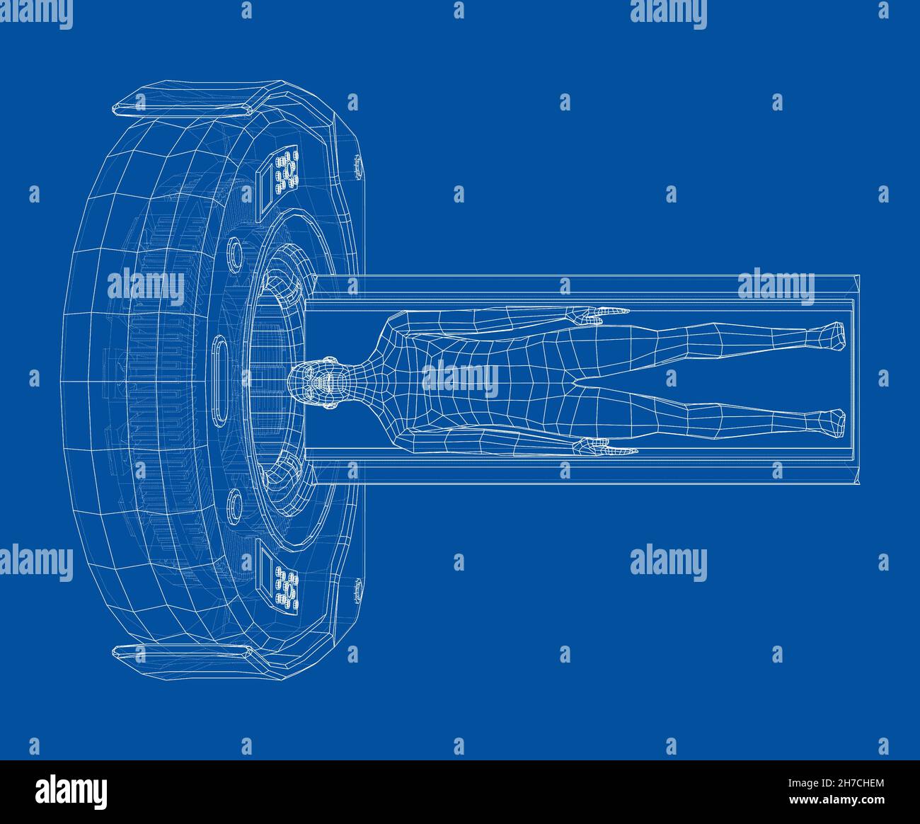 MRI machine scanning patient inside Stock Photo - Alamy