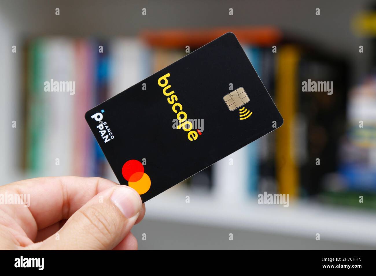 Minas Gerais, Brazil - November 13, 2021: Buscape Pan bank logo credit ...