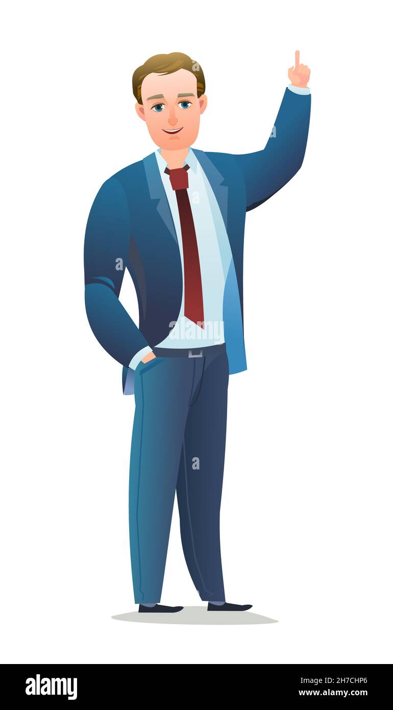 Successful businessman. Cheerful persons in standing pose. Man in ...