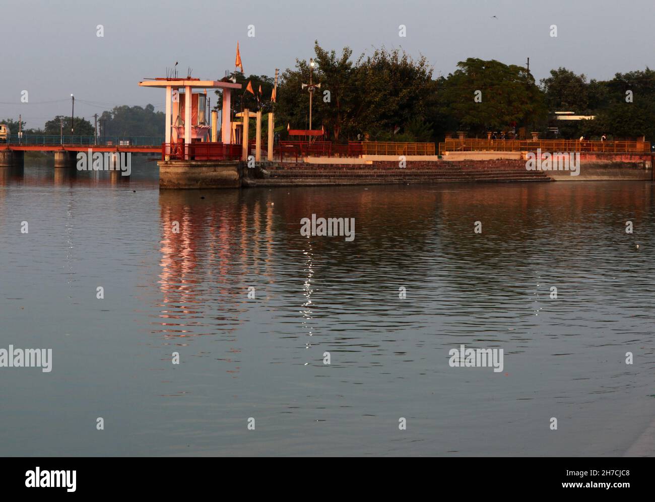 Confluence of two Ganges canal Stock Photo - Alamy