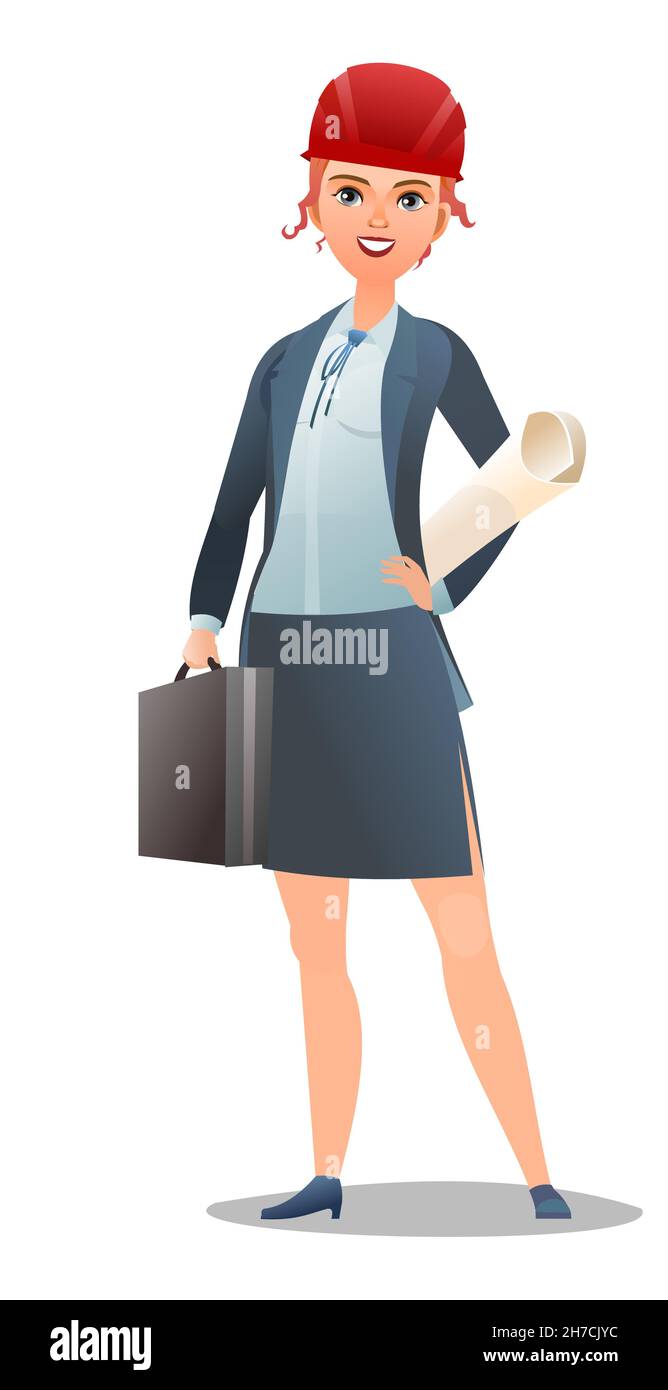 Female engineer Stock Vector Images - Alamy