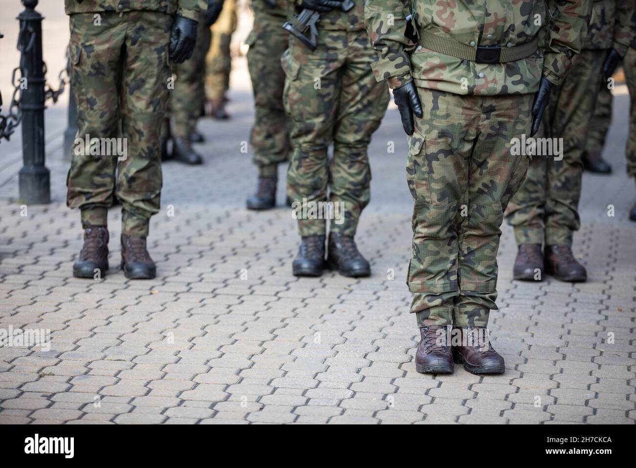 Army boot attention hi-res stock photography and images - Alamy