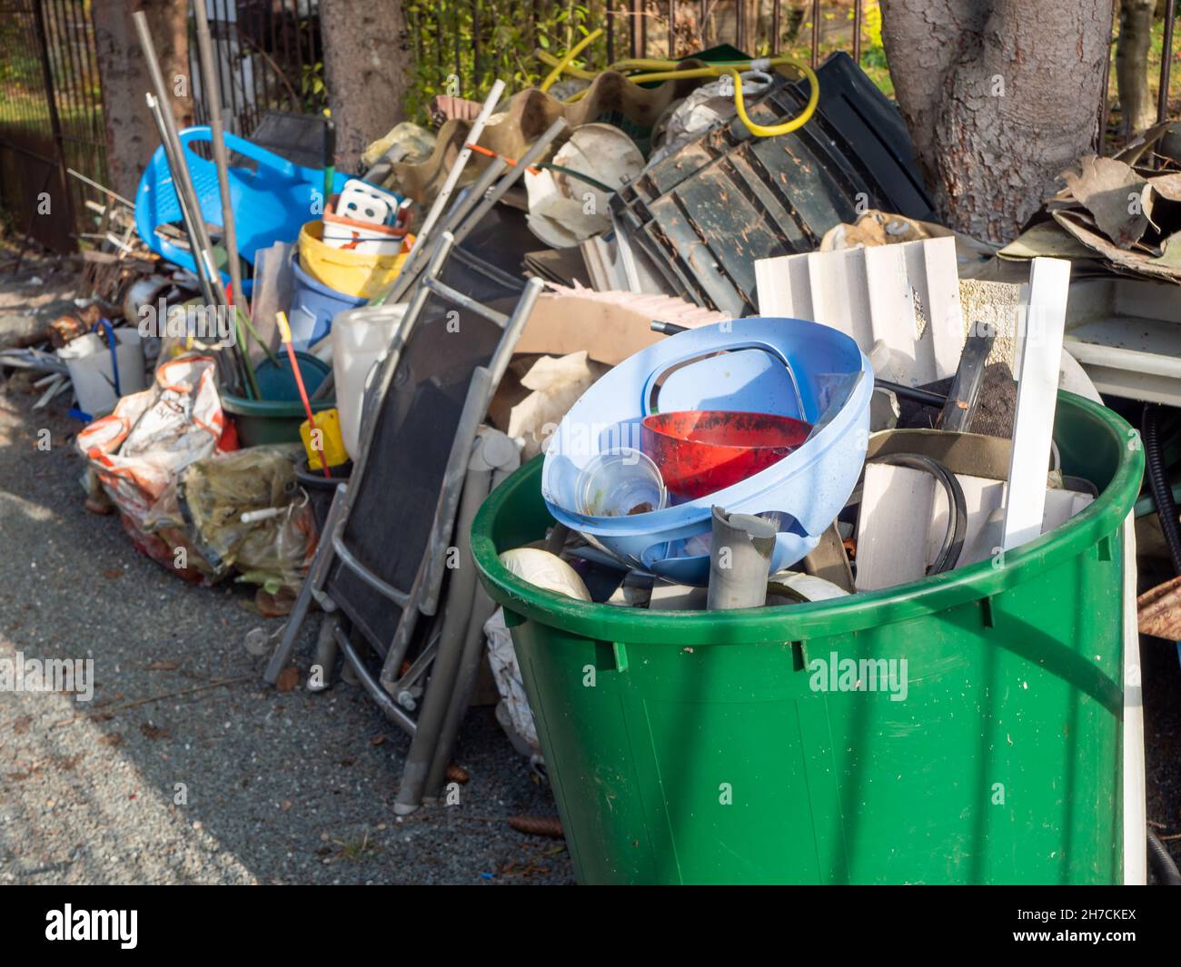 Bulky waste for the recycling center Stock Photo - Alamy