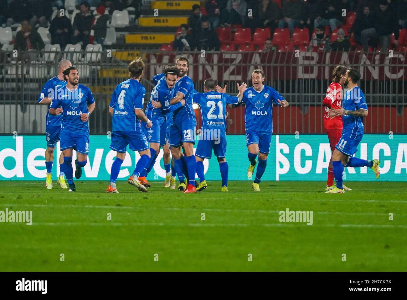 Stadio Brianteo, Monza (MB), Italy, November 21, 2021, The team (Como ...