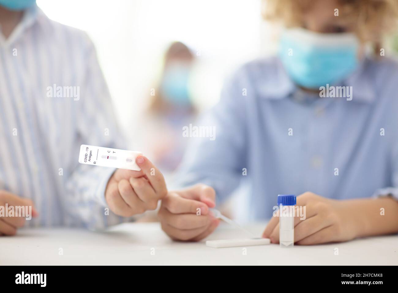 Covid-19 test in school. Rapid coronavirus antigen testing for students ...