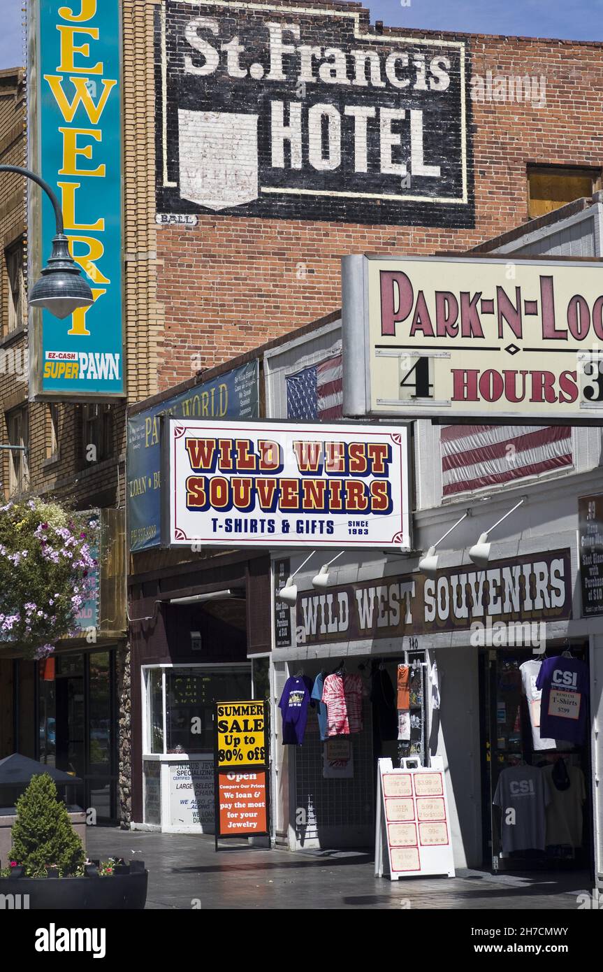 Street scene in Reno, USA, Nevada, Reno Stock Photo - Alamy