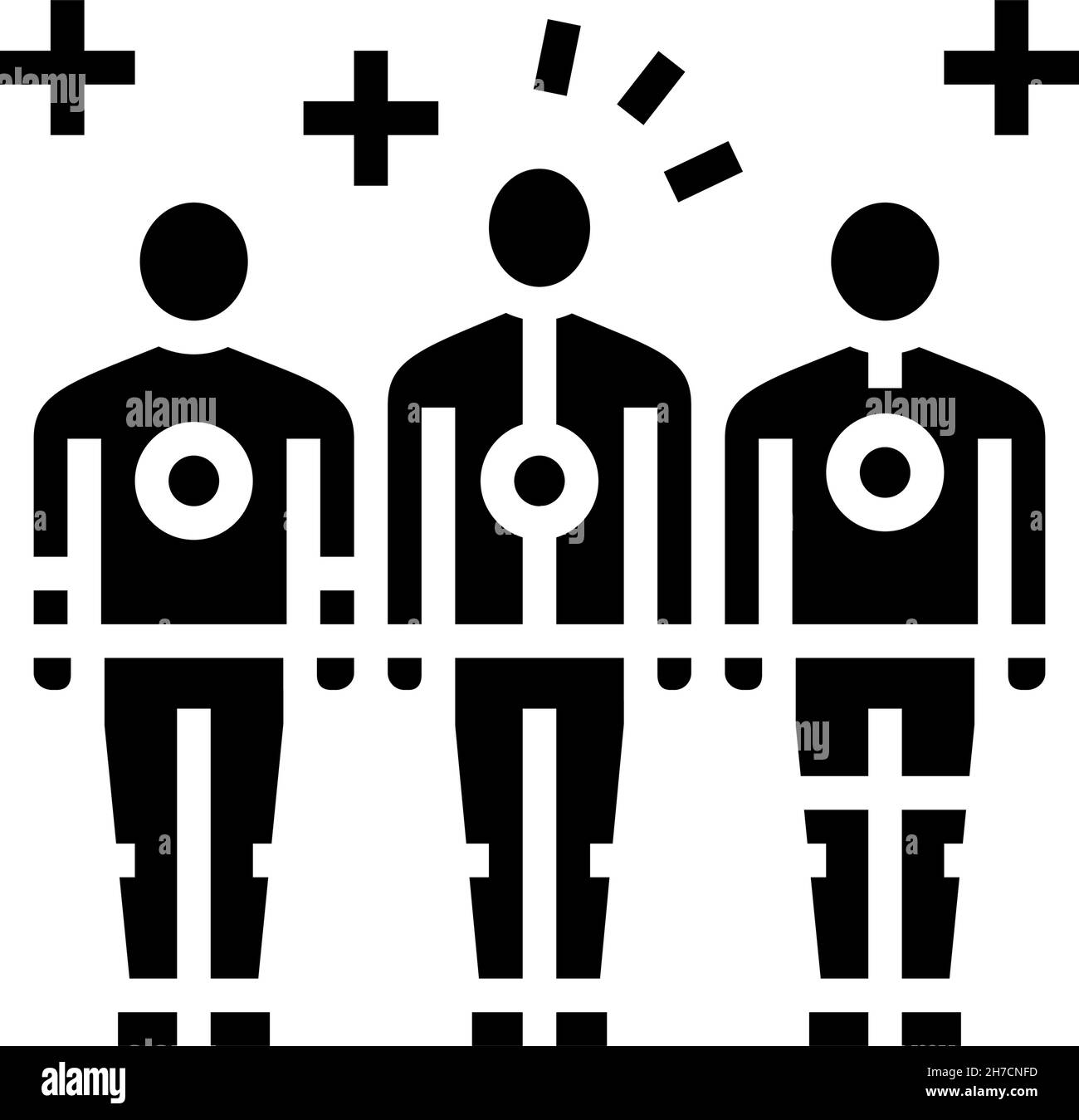 band music group glyph icon vector illustration Stock Vector Image ...