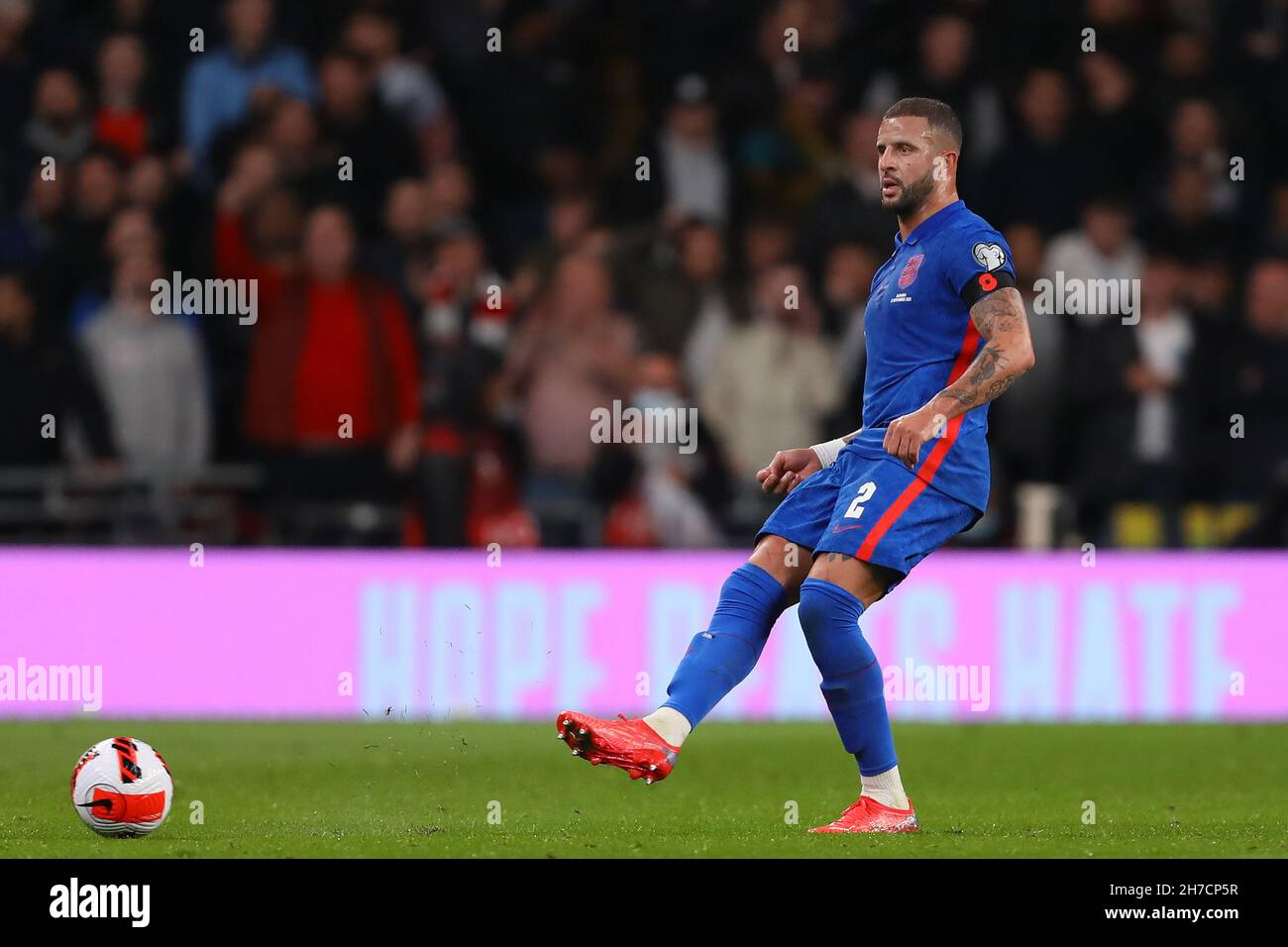 Kyle Walker of England - England v Albania, FIFA 2022 World Cup ...