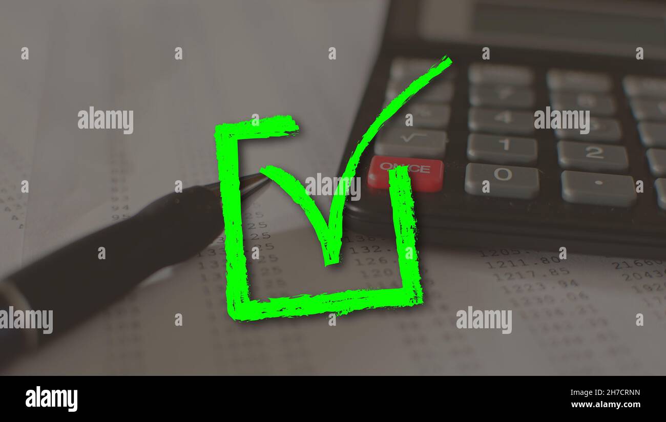 Validation concept illustrated by a picture on background Stock Photo ...