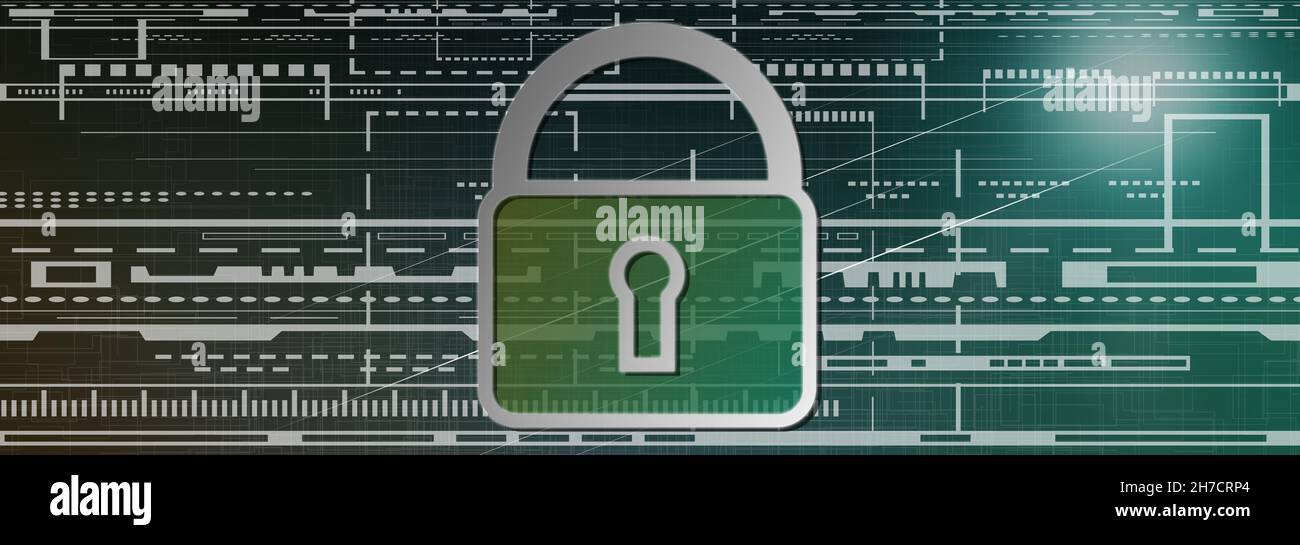 Illustration of a data protection concept Stock Photo - Alamy