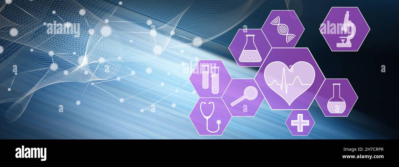 Illustration of a medical technology concept Stock Photo - Alamy