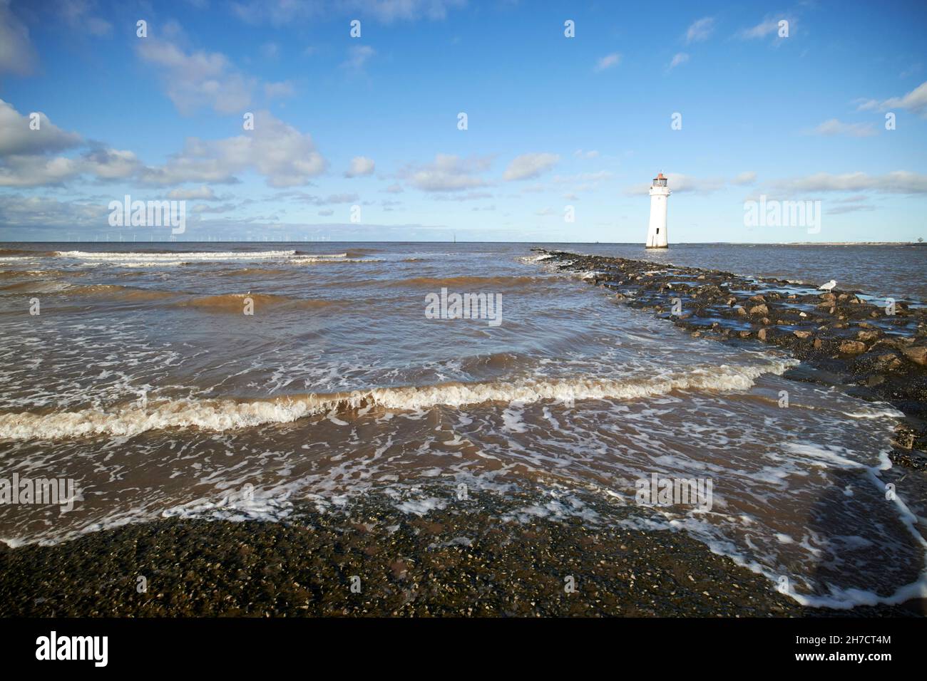 perch rock lighthouse New Brighton lighthouse the Wirral merseyside uk ...
