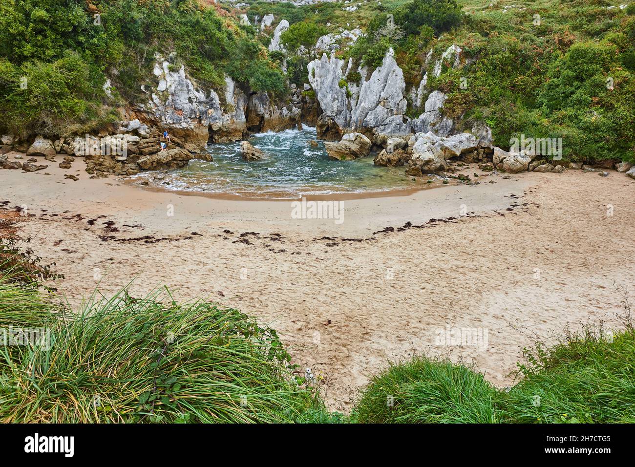 Gulpiyuri beach, llanes hi-res stock photography and images - Alamy