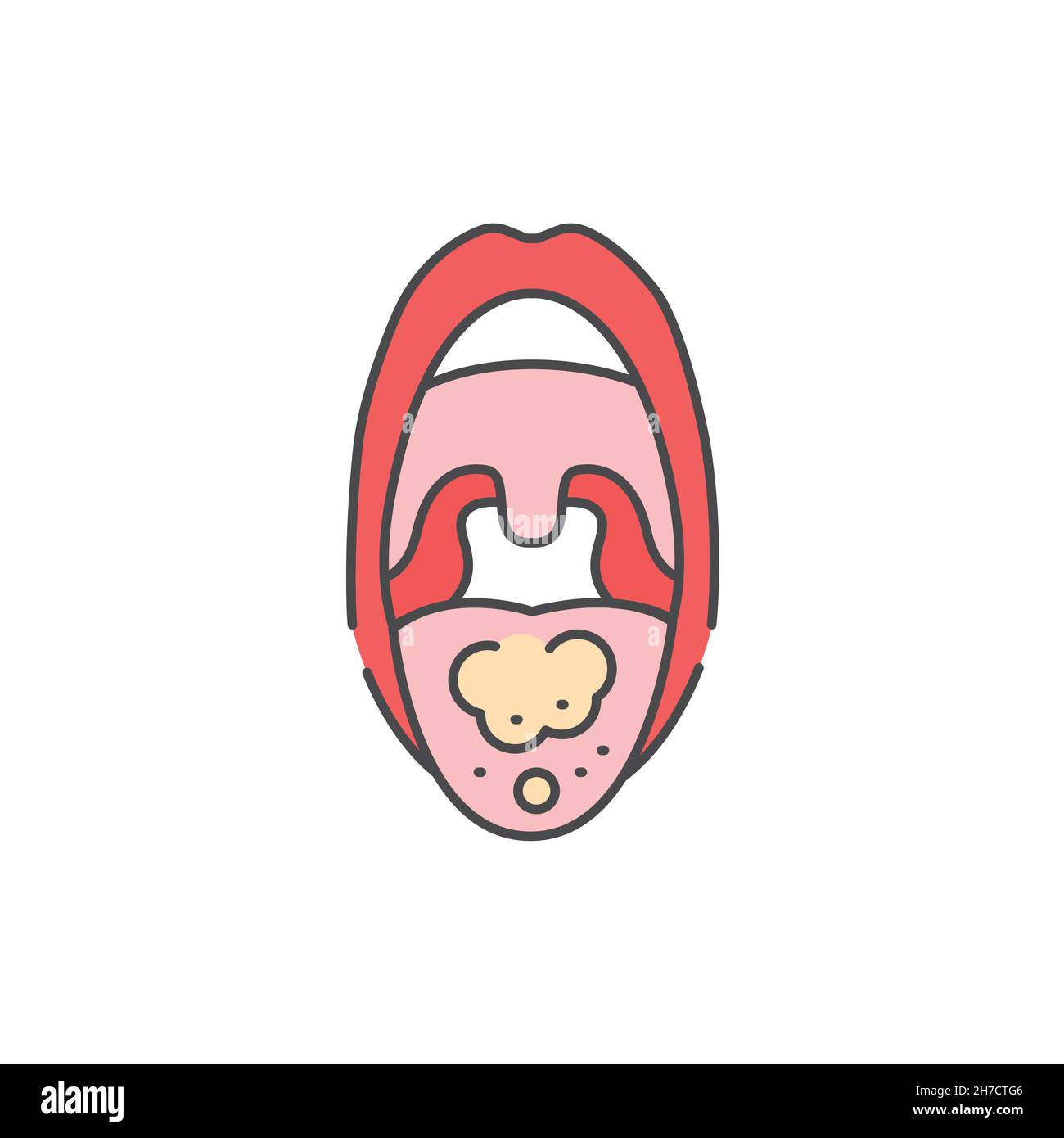 Candida color line icon. Human diseases Stock Vector Image & Art - Alamy