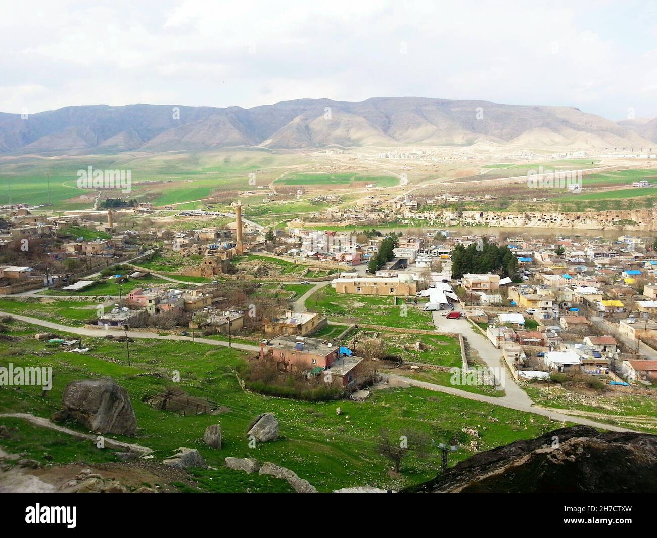 Rural village with small houses Stock Photo - Alamy