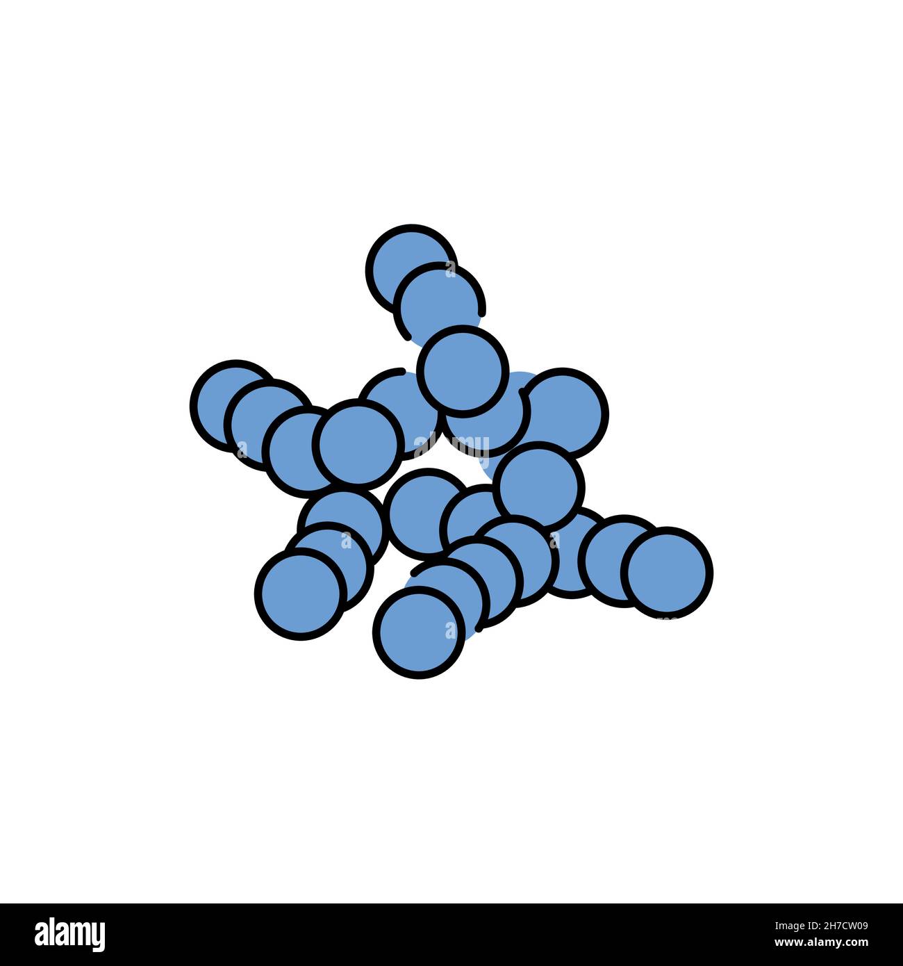 Streptococcus bacteria color line icon. Human diseases Stock Vector ...