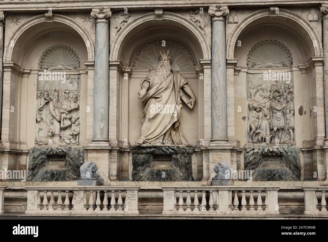 The Fountain of Moses, Rome, Italy Stock Photo - Alamy
