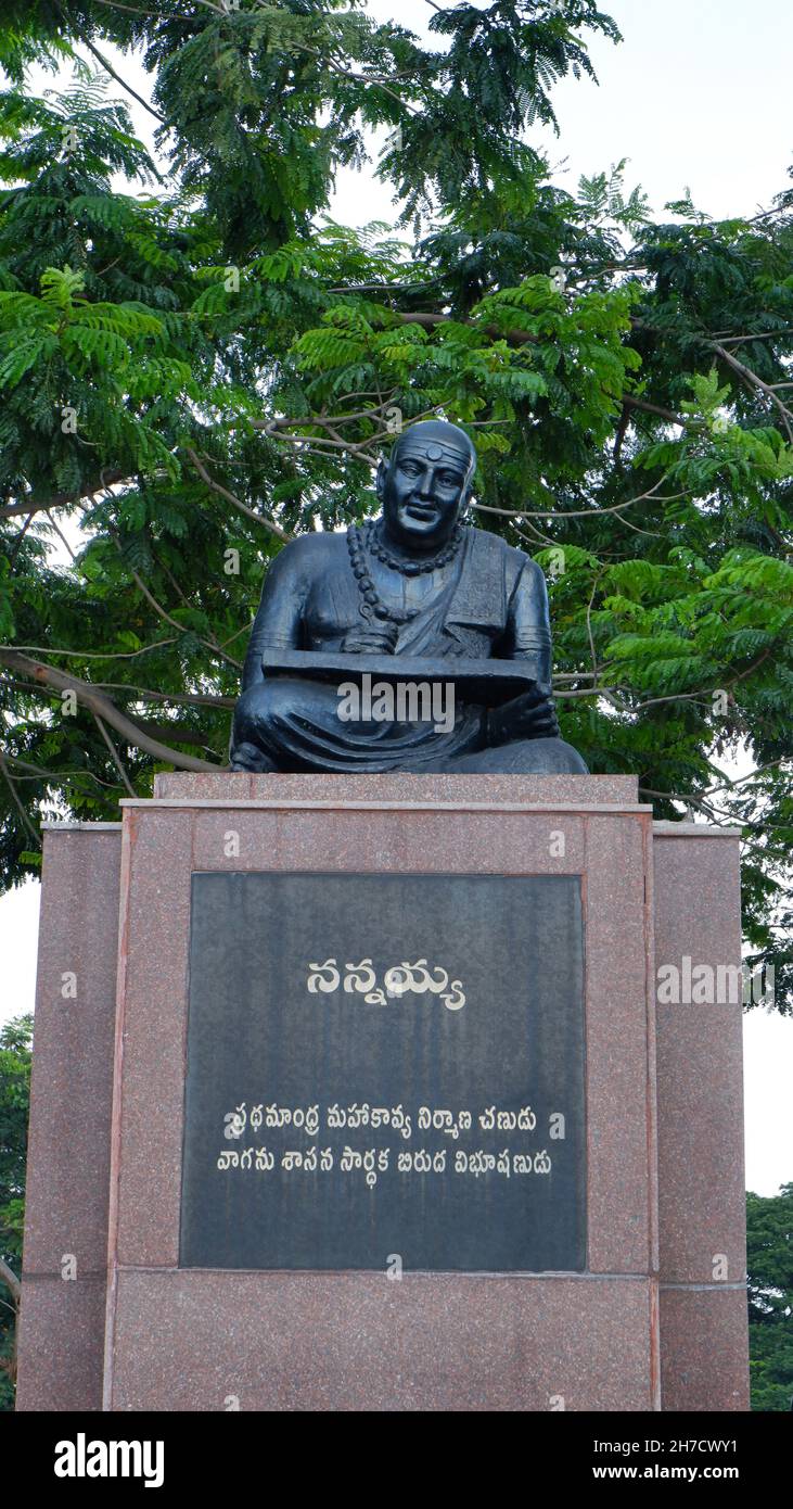 Statue of Sree Nannayya famous poet of South india, who translated ...