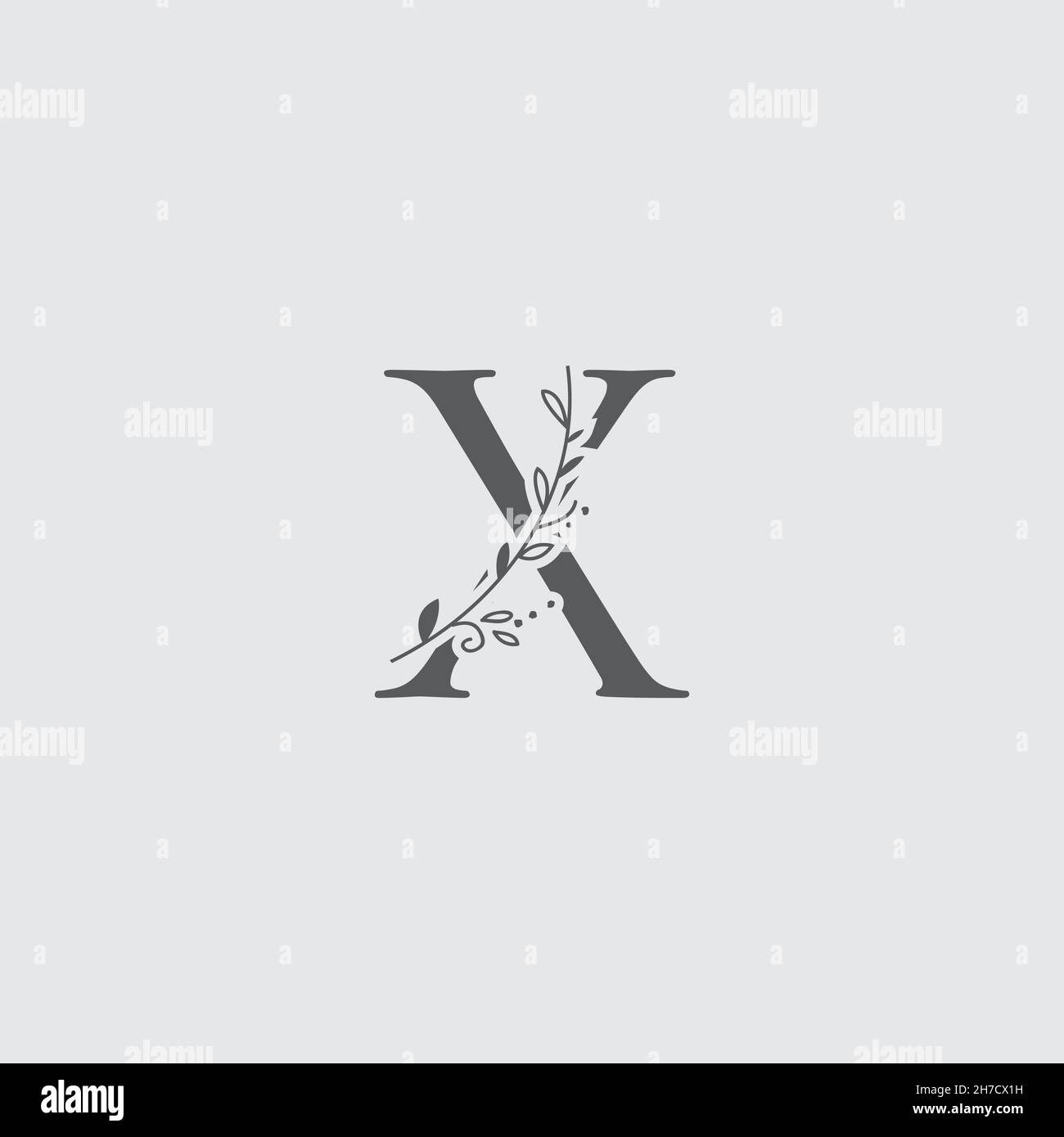 Graphic Floral Initial Alphabet A flowers bouquet composition. Unique ...