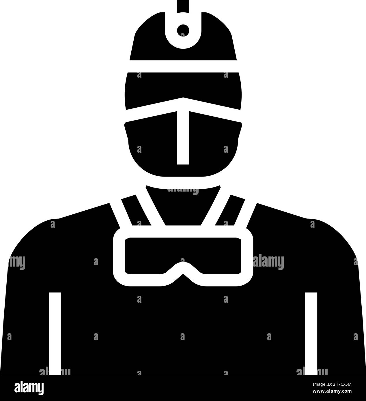 neurosurgery subspecialties doctor glyph icon vector illustration Stock ...