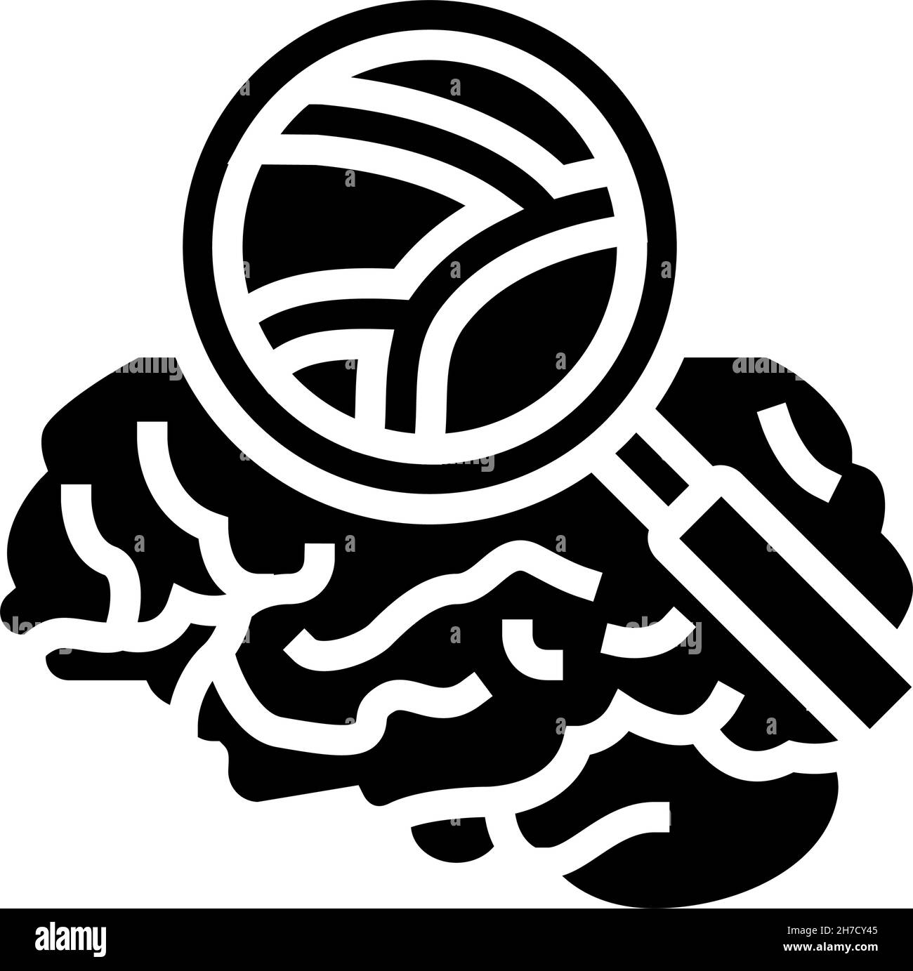 neurovascular surgery glyph icon vector illustration Stock Vector Image ...