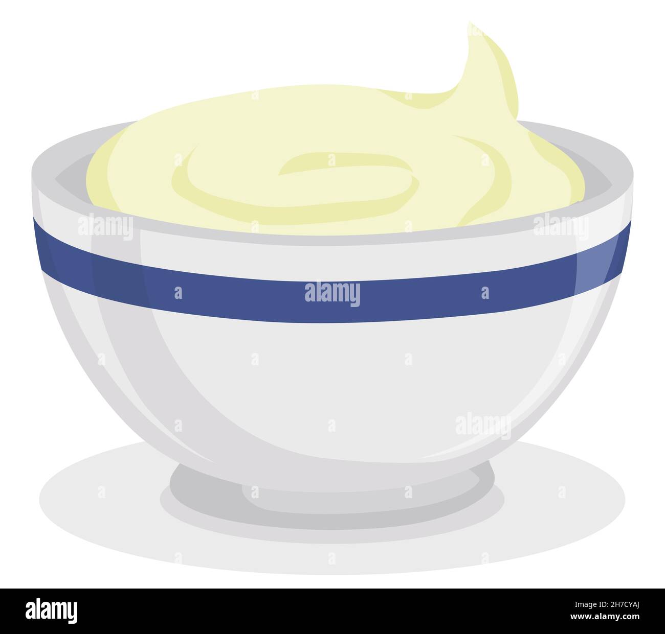 Tasty sour cream in Stock Vector Images - Alamy