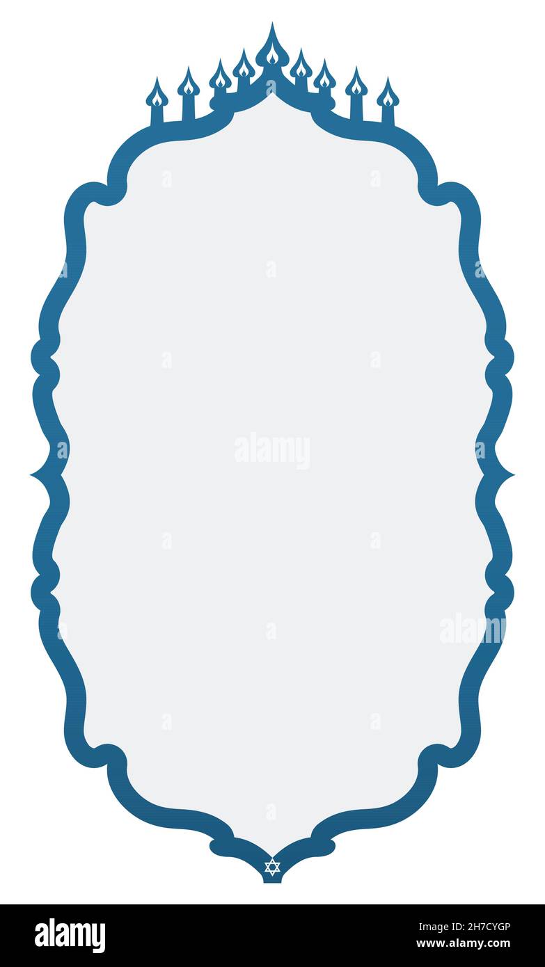 Hanukkah frame design Stock Vector Images - Alamy