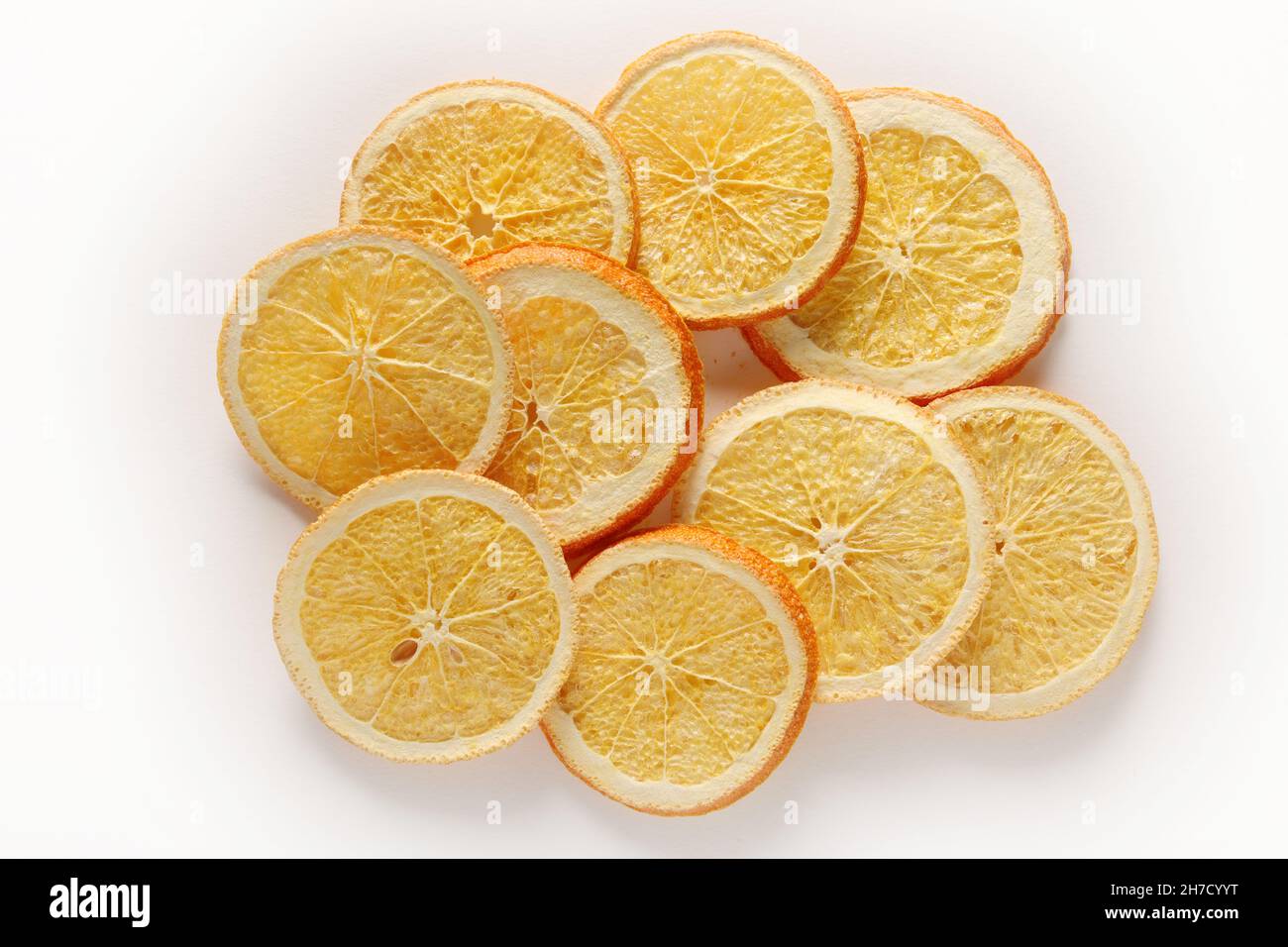 Frozen and dried orange slices Stock Photo - Alamy